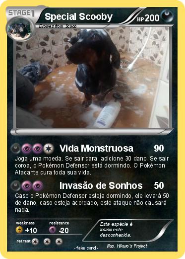 Pokémon Special Scooby - Vida Monstruosa - My Pokemon Card