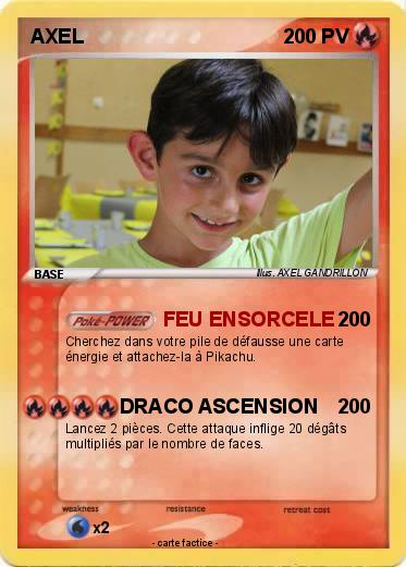 Pokémon AXEL 1774 1774 - FEU ENSORCELE - Ma carte Pokémon