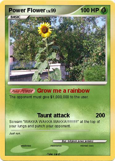 Pokémon Power Flower 3 3 - Grow me a rainbow - My Pokemon Card