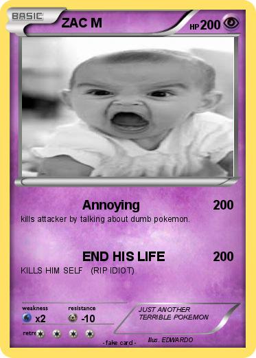 Pokémon ZAC M - Annoying - My Pokemon Card