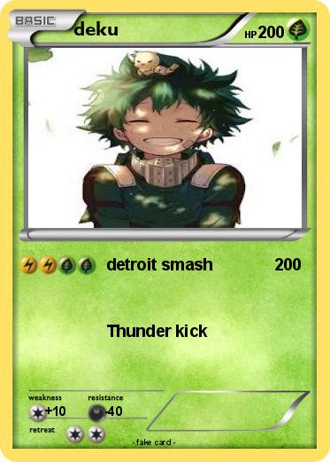 Pokémon deku 397 397 - detroit smash - My Pokemon Card