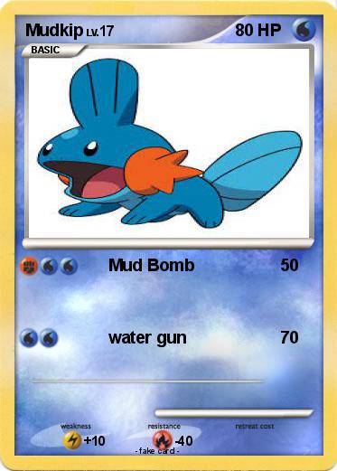 Pokémon Mudkip 647 647 - Mud Bomb - My Pokemon Card