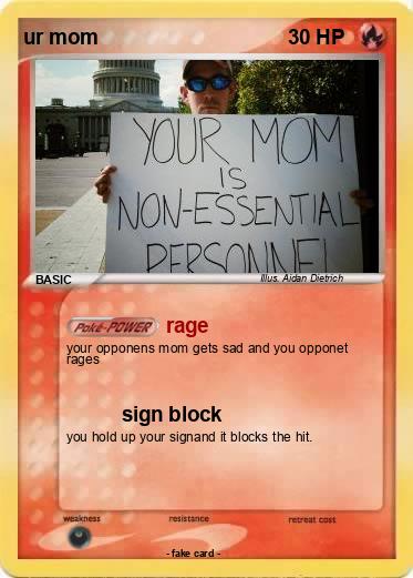 Pokémon ur mom 382 382 - rage - My Pokemon Card