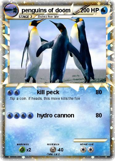Pokémon penguins of doom 1 1 - kill peck - My Pokemon Card