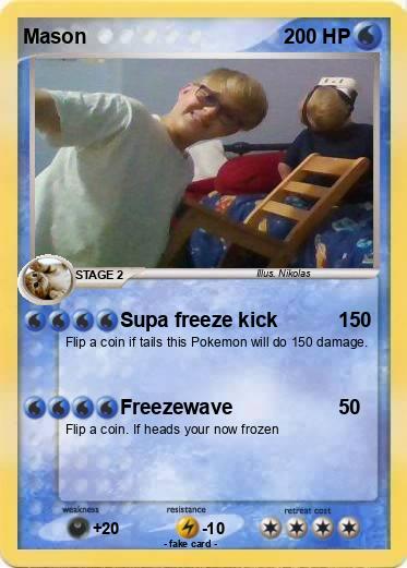 Pokémon Mason 540 540 - Supa freeze kick - My Pokemon Card