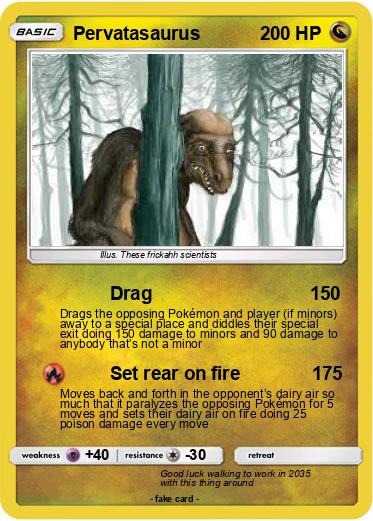 Pokémon Pervatasaurus 3 3 - Drag - My Pokemon Card