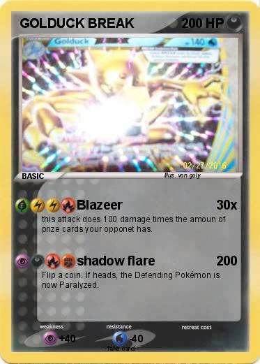 Pokémon GOLDUCK BREAK - Blazeer - My Pokemon Card