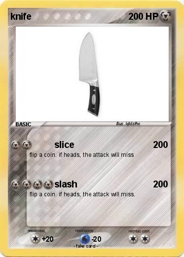 Pokémon knife 201 201 - slice - My Pokemon Card