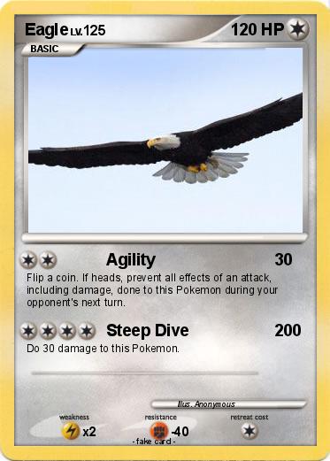 Pokémon Eagle 285 285 - Agility - My Pokemon Card