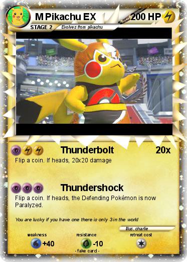 Pokémon M Pikachu EX 146 146 - Thunderbolt - My Pokemon Card
