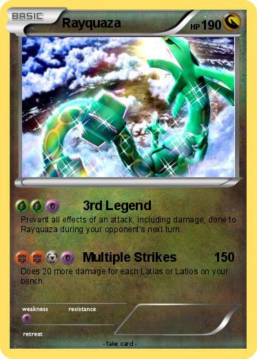 Pokémon Rayquaza 7935 7935 - 3rd Legend - My Pokemon Card