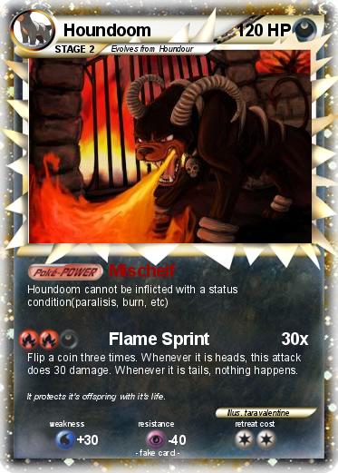 Pokémon Houndoom 169 169 - Mischeif - My Pokemon Card