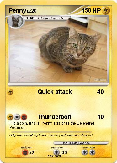 Pokémon Penny 133 133 - Quick attack - My Pokemon Card