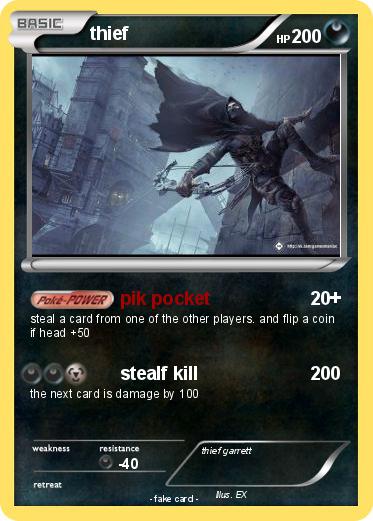 Pokémon thief 26 26 - pik pocket - My Pokemon Card