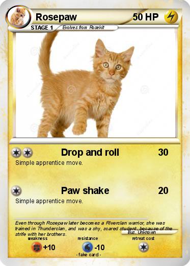 Pokémon Rosepaw - Drop and roll - My Pokemon Card