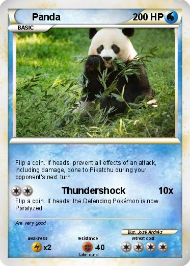 Pokémon Panda 1217 1217 - Thundershock - My Pokemon Card