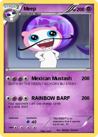 Pokémon Meep 107 107 - Mexican Mustash - My Pokemon Card