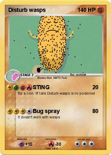 Pokémon Disturb wasps - STING - My Pokemon Card