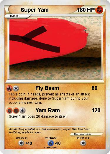 Pokémon Super Yam - Fly Beam - My Pokemon Card