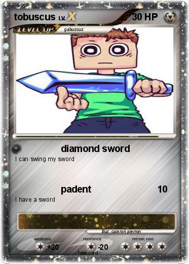 Pokémon tobuscus 452 452 - diamond sword - My Pokemon Card