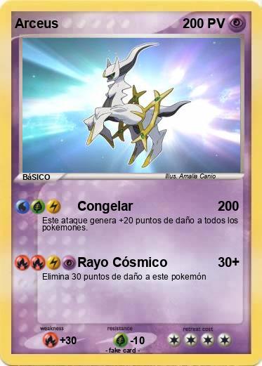 Pokémon Arceus 11642 11642 - Congelar - Mi carta pokémon