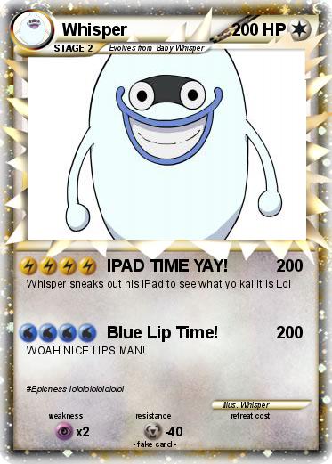 Pokémon Whisper 34 34 - IPAD TIME YAY! - My Pokemon Card
