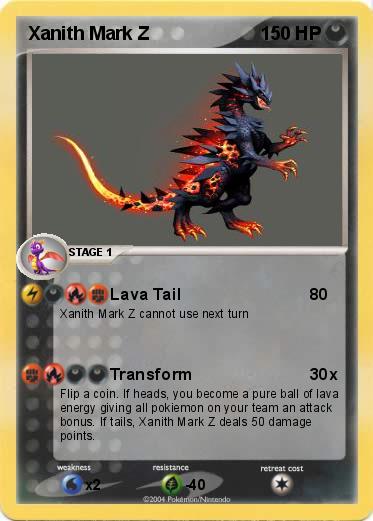 Pokémon Xanith Mark Z - Lava Tail - My Pokemon Card