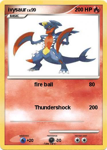 Pokémon ivysaur 356 356 - fire ball - My Pokemon Card