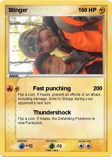 Pokémon Stinger 117 117 - Fast punching - My Pokemon Card