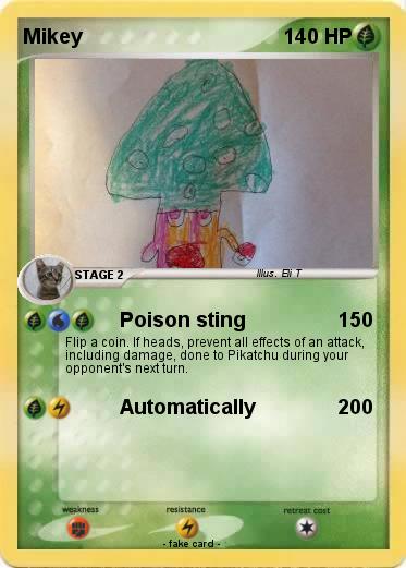 Pokémon Mikey 276 276 - Poison sting - My Pokemon Card