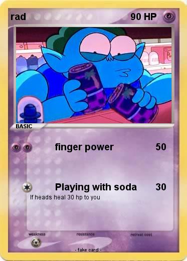 Pokémon rad 52 52 - finger power - My Pokemon Card