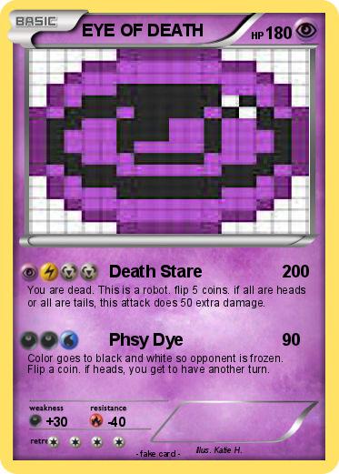 Pokémon EYE OF DEATH 3 3 - Death Stare - My Pokemon Card