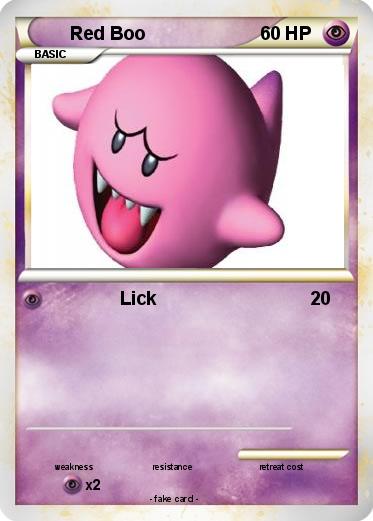 Pokémon Red Boo 4 4 - Lick - My Pokemon Card