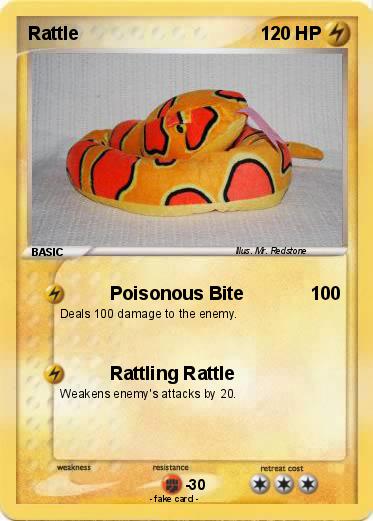 Pokémon Rattle 50 50 - Poisonous Bite - My Pokemon Card