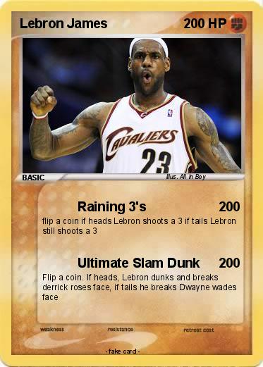 Pokémon Lebron James 381 381 - Raining 3's - My Pokemon Card