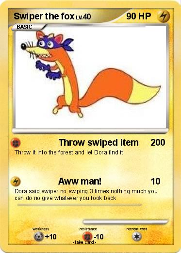 Pokémon Swiper the fox 2 2 - Throw swiped item - My Pokemon Card