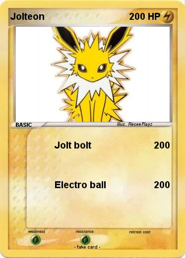 Pokémon Jolteon 714 714 - Jolt bolt - My Pokemon Card