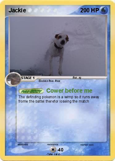 Pokémon Jackie 142 142 - Cower before me - My Pokemon Card