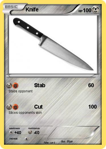 Pokémon Knife 135 135 - Stab - My Pokemon Card