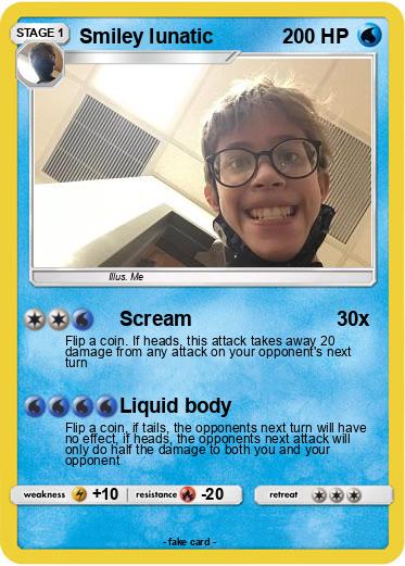Pokémon Smiley lunatic - Scream - My Pokemon Card