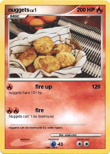 Pokémon nuggets 7 7 - fire up - My Pokemon Card