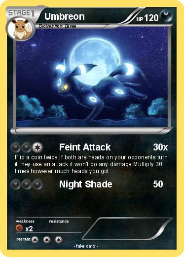 Pokémon Umbreon 1055 1055 - Feint Attack - My Pokemon Card