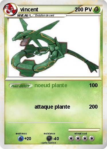 Pokémon vincent 317 317 - noeud plante - Ma carte Pokémon