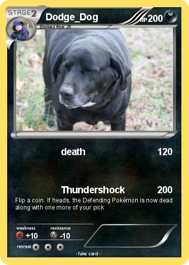 Pokémon Dodge Dog - death - My Pokemon Card
