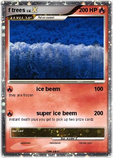 Pokémon f trees - ice beem - My Pokemon Card