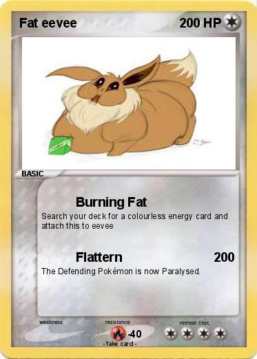 Pokémon Fat eevee 2 2 - Burning Fat - My Pokemon Card