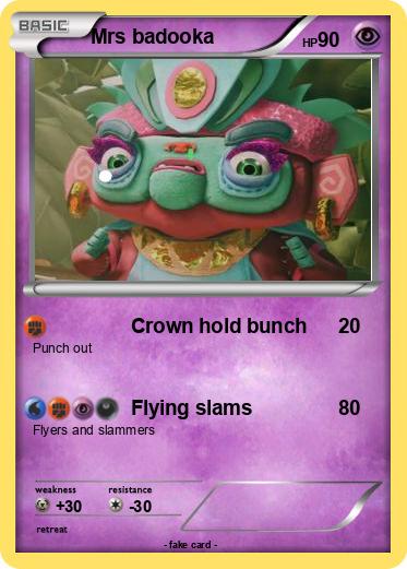 Pokémon Mrs badooka - Crown hold bunch - My Pokemon Card