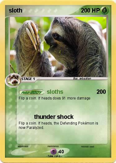 Pokémon sloth 139 139 - sloths - My Pokemon Card
