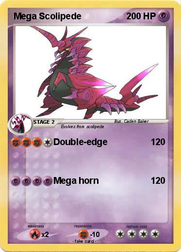 Pokémon Mega Scolipede - Double-edge - My Pokemon Card