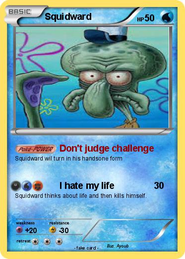 Pokémon Squidward 555 555 - Don't judge challenge - My Pokemon Card